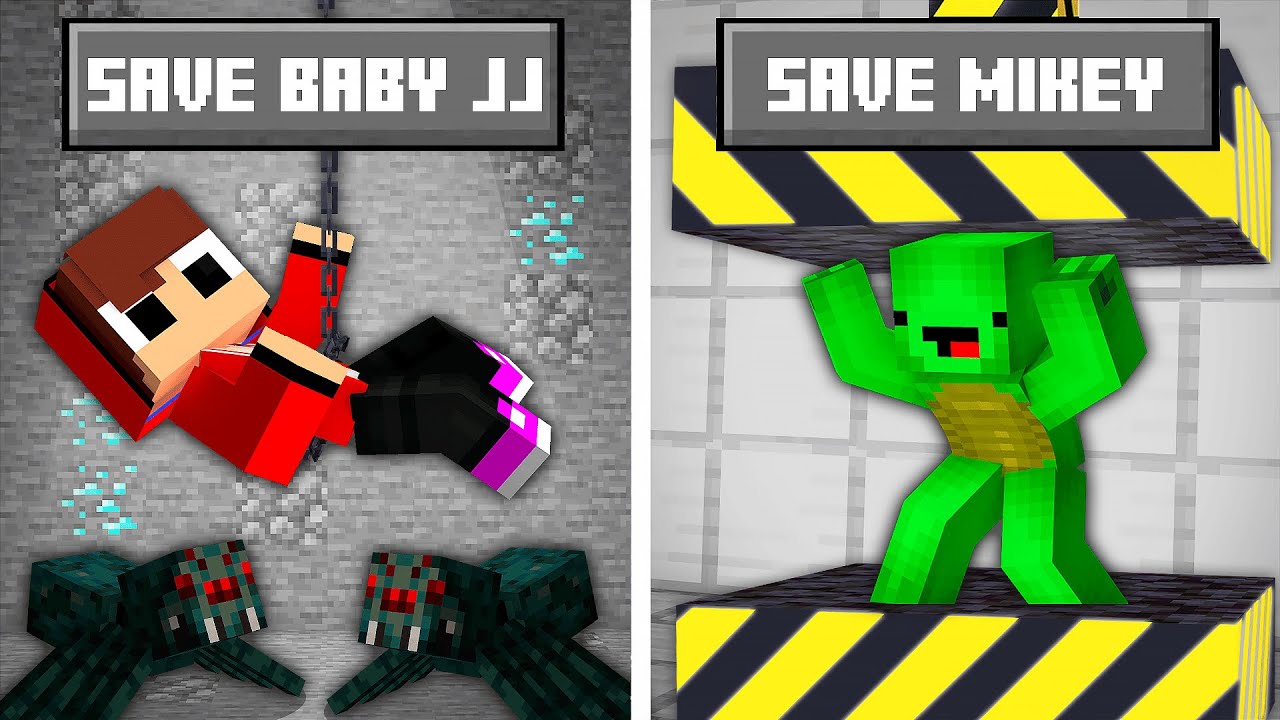 Save BABY JJ or MIKEY in Minecraft Maizen! - YouTube