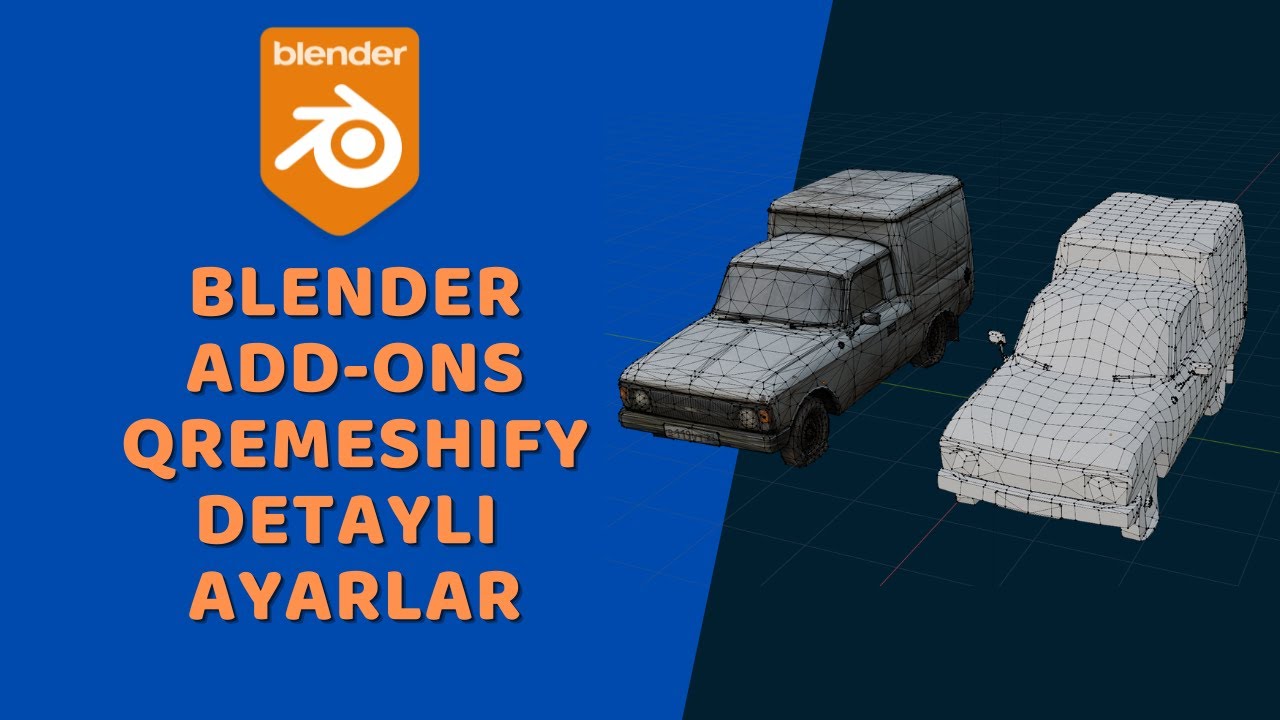 Blender Add-ons - QRemeshify Detaylı Ayarlar - YouTube