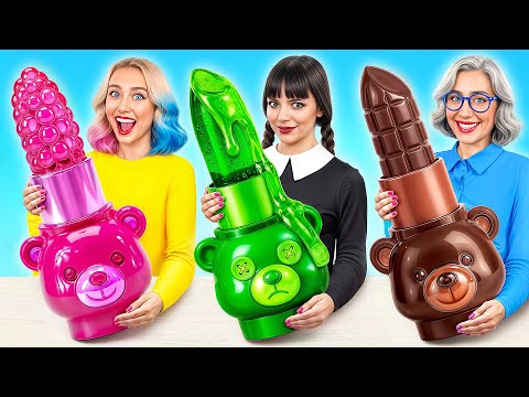 Wednesday vs Büyükanne Yemek Yapma Mücadelesi | Komik Yemek Pişirme Hileleri Multi DO Challenge