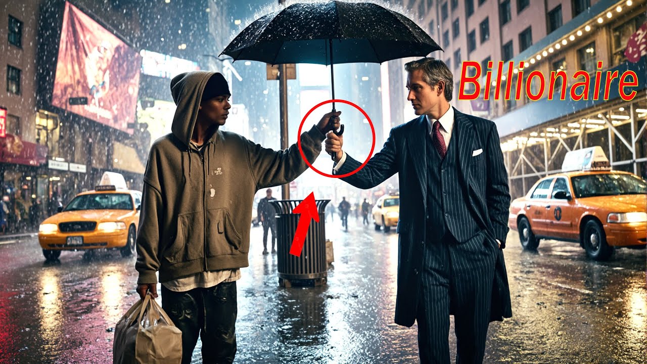 Black Man Shares His Only Umbrella With A Stranger In The Rain ...