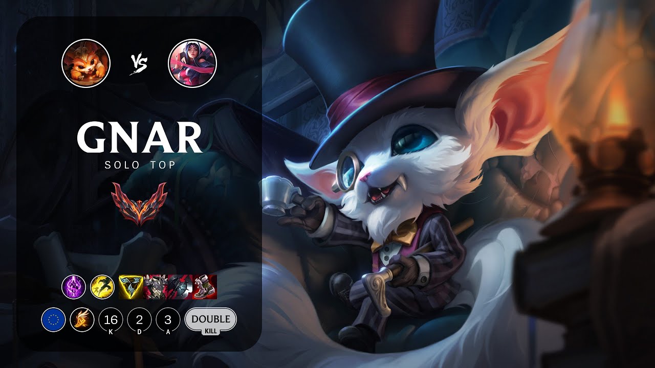 Gnar Top vs Irelia - EUW Grandmaster Patch 13.3 - YouTube