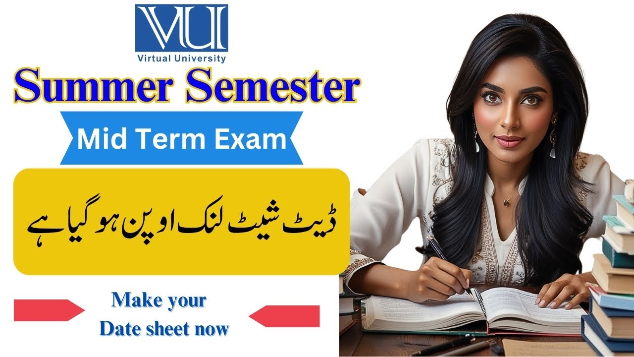 Summer Semester Mid Term Exam Date sheet Link Open | make your date ...