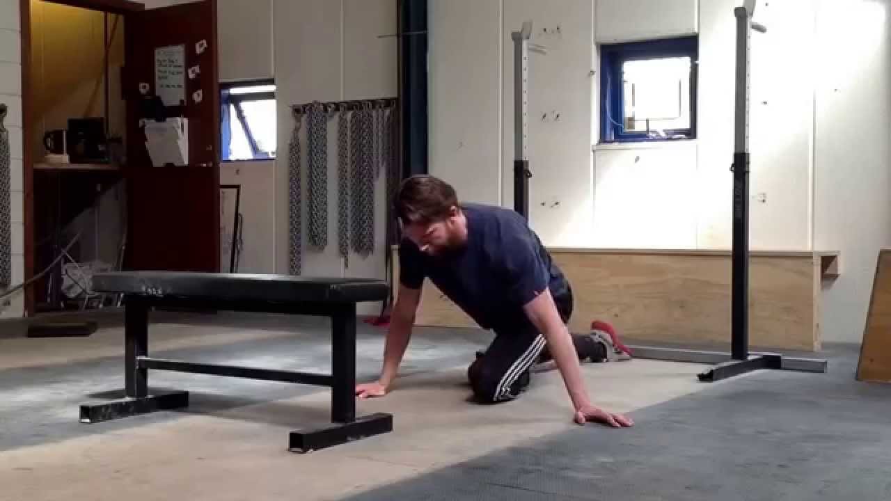 Prone hip external rotation stretch - YouTube
