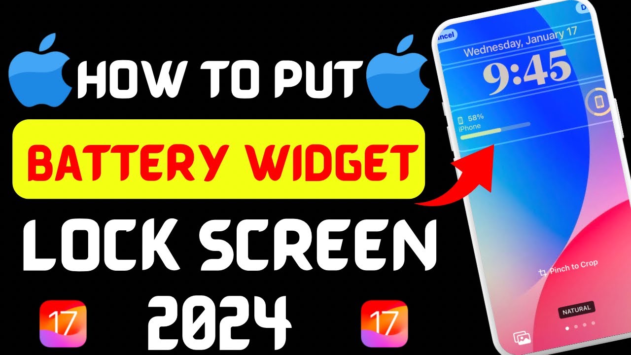How to put battery widget on iphone lock screen 2024 | How to set ...