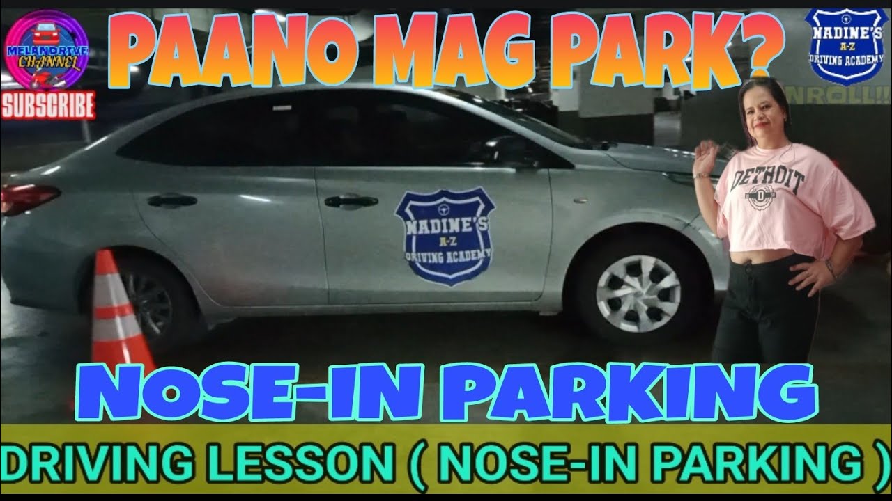 DRIVING LESSON NOSE-IN PARKING (PRACTICAL DRIVING COURSE) - YouTube