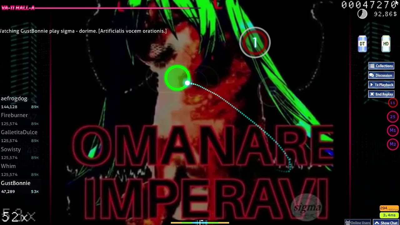 Osu! Dorime Miku. DT HD. - YouTube