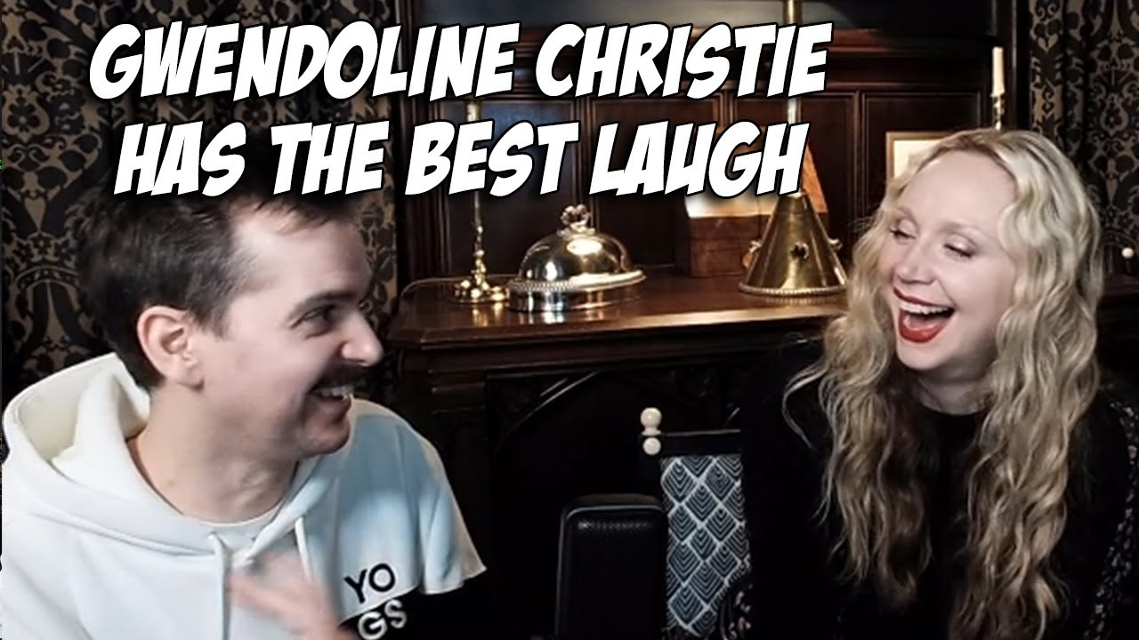Lewis and Gwendoline Christie laughing together? - YouTube