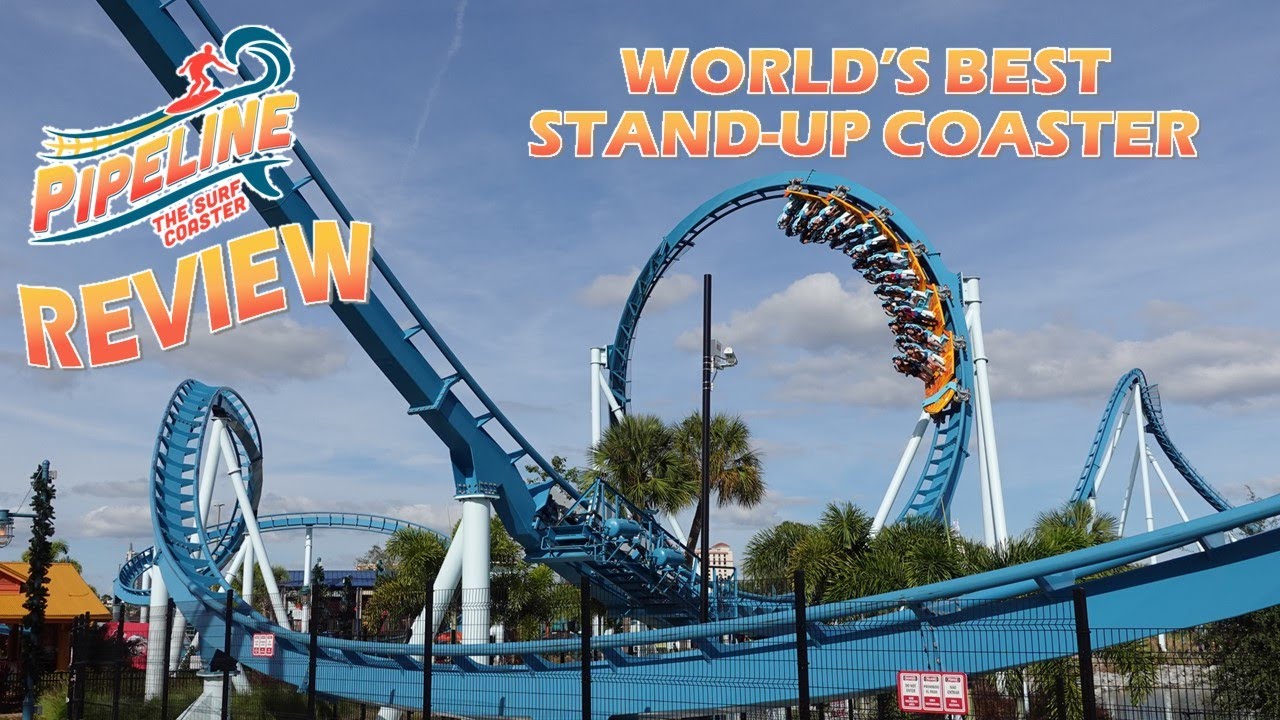 Pipeline Review, SeaWorld Orlando Bolliger & Mabillard Surf Coaster ...