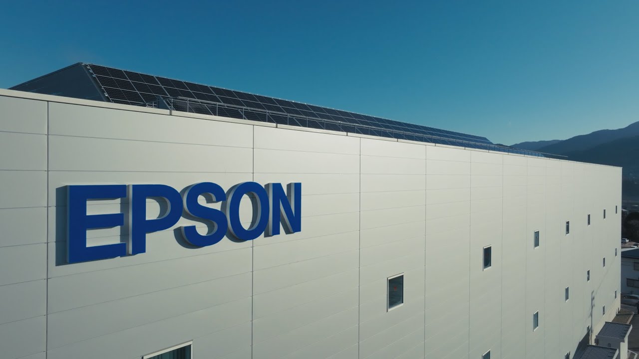 Epson manufacturing supported by 100％ renewable electricity - YouTube