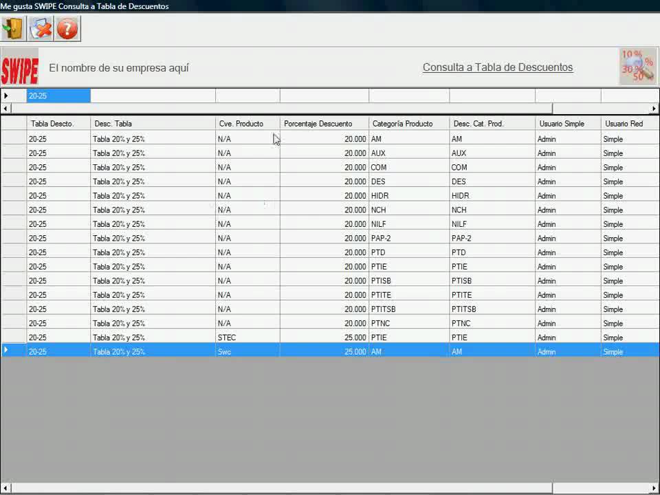 Descuentos 3 - Tabla de Descuentos - YouTube