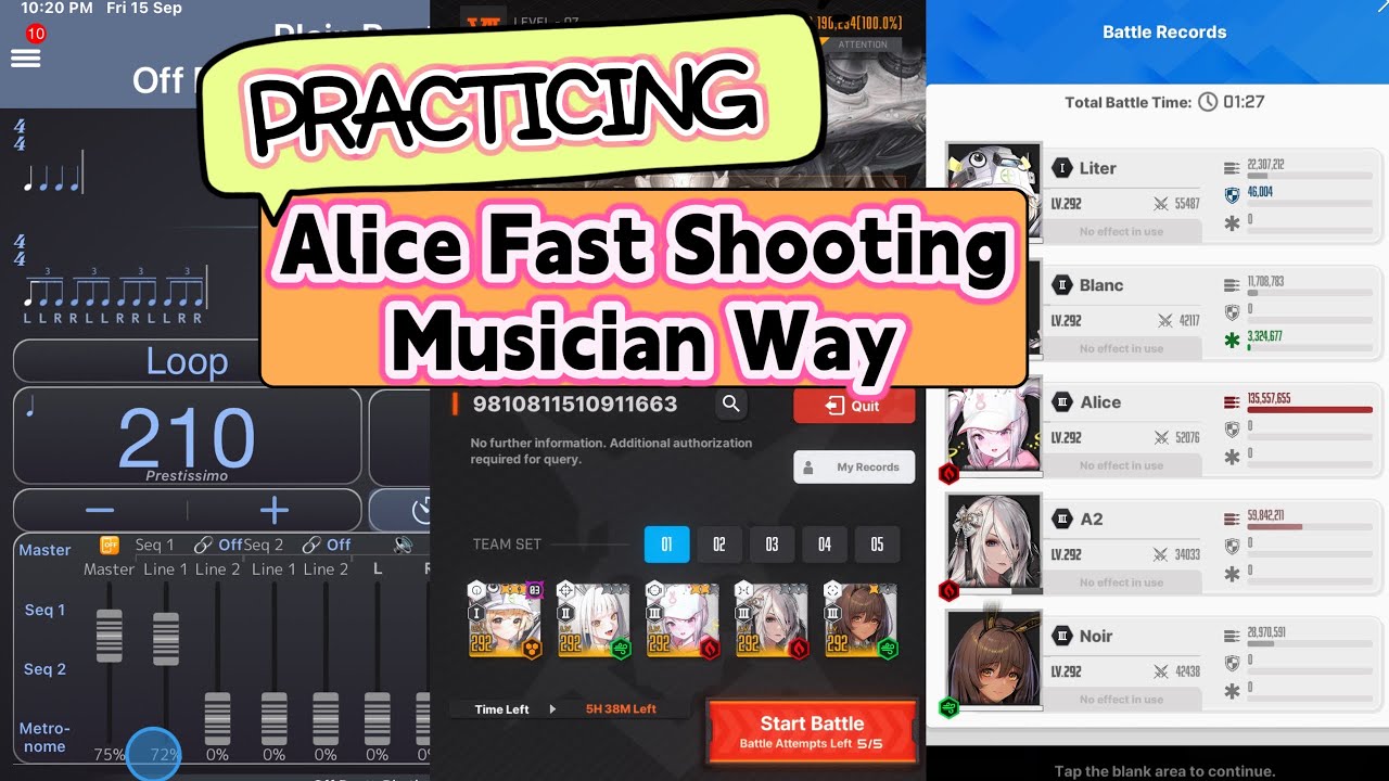 Practicing Alice Fast Shooting - Musician’s Way | NIKKE - YouTube