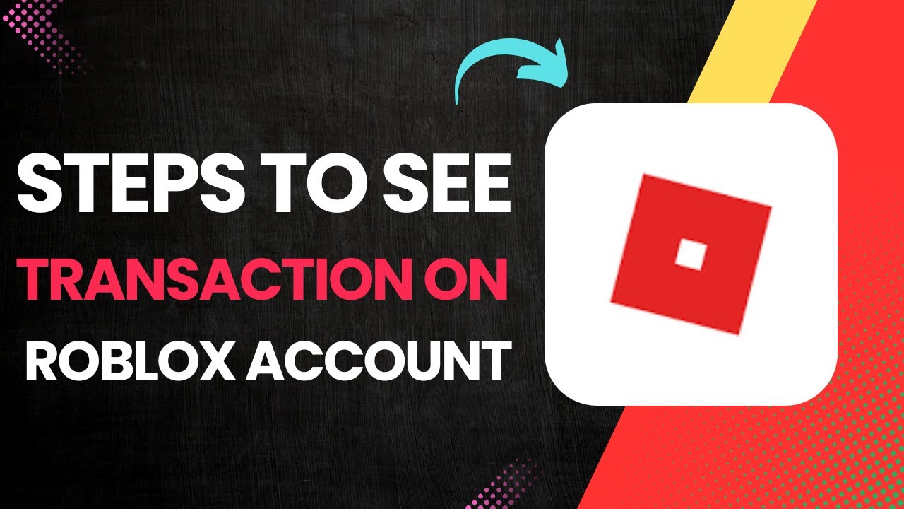 How To See Your Transactions On Roblox - YouTube