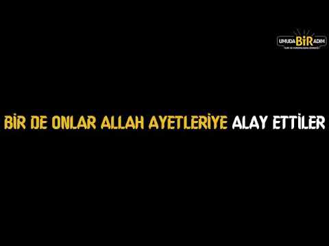 Allah’ın ayetlerini yalan saymak ve onlarla alay etmek