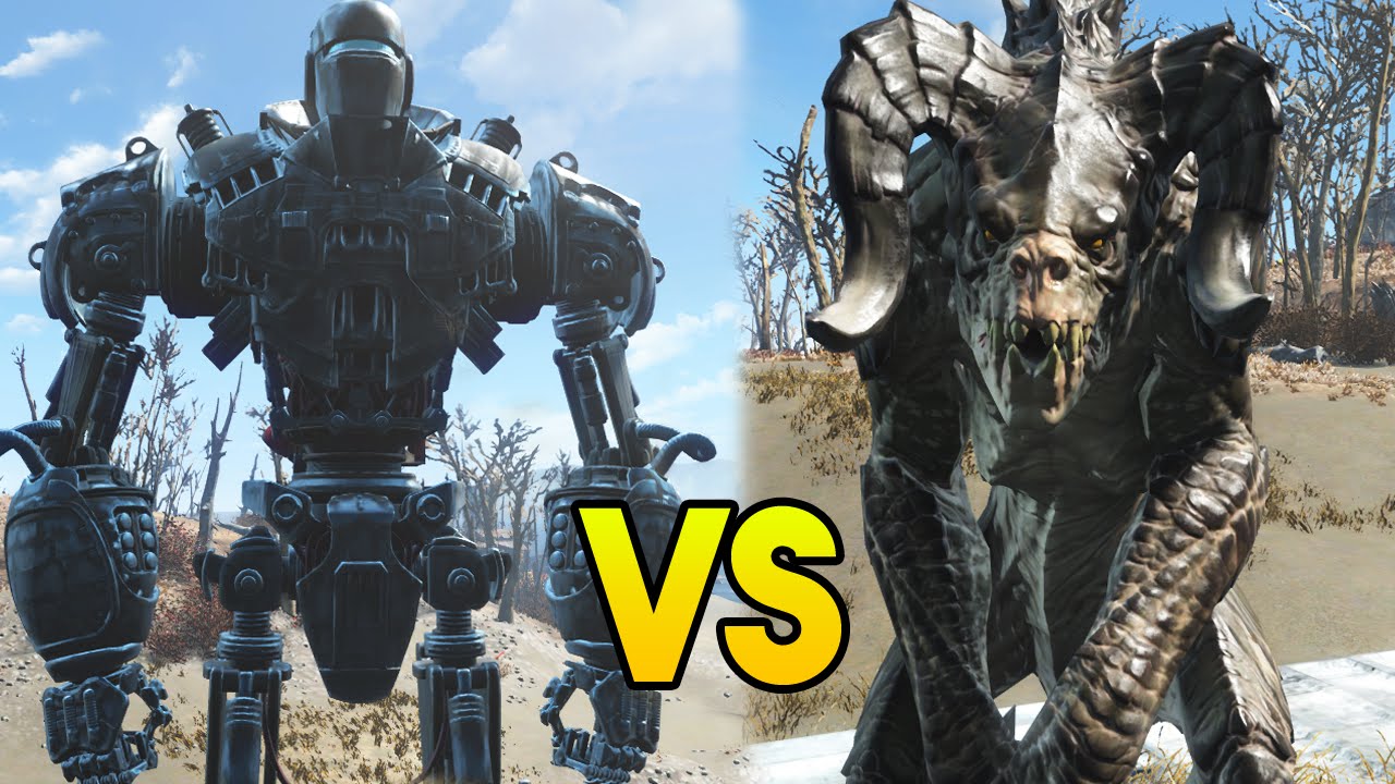 Fallout 4 Battles "LIBERTY PRIME VS 100 DEATHCLAWS" (FO4 Battles ...