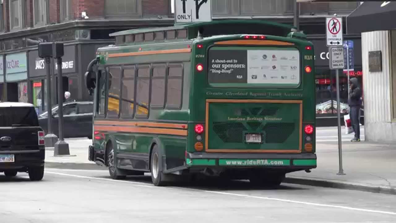 RTA OPUS OPTIMA 2701 IN DOWNTOWN CLEVELAND OHIO - YouTube