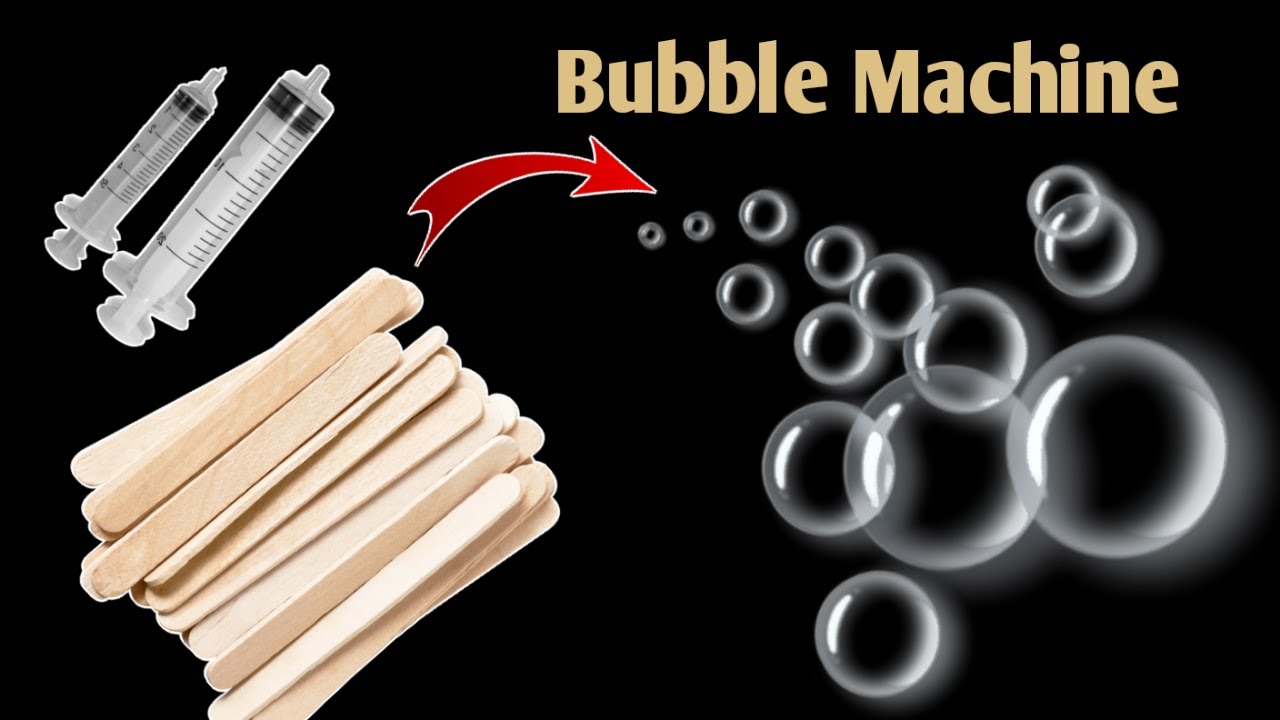How To Make Bubble Machine with only One motor - YouTube