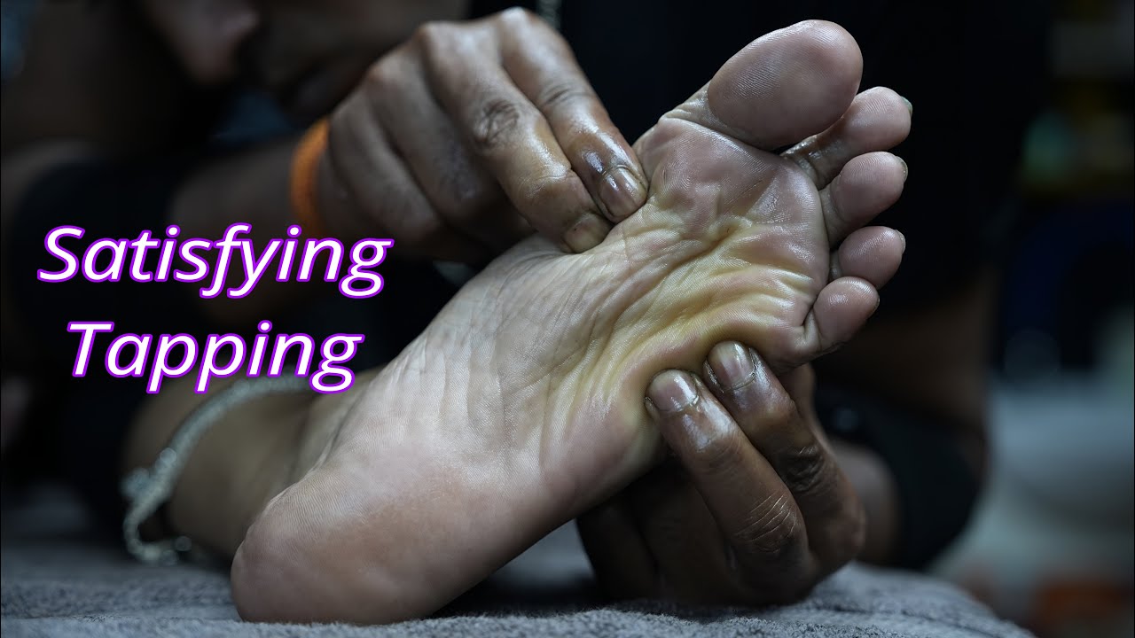 Satisfying Foot Massage For Better Sleep | Foot Tapping ASMR Massage ...