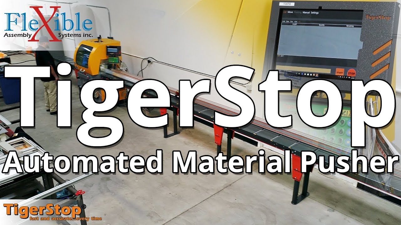 TigerStop - Automated Material Pusher - YouTube