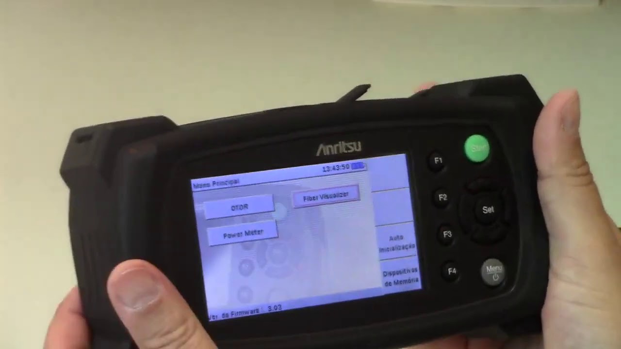 OTDR ANRITSU MT9090A OTDR CLÁSSICO E FIBER VISUALIZER - YouTube