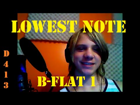 My Lowest Note - Bb1! - YouTube