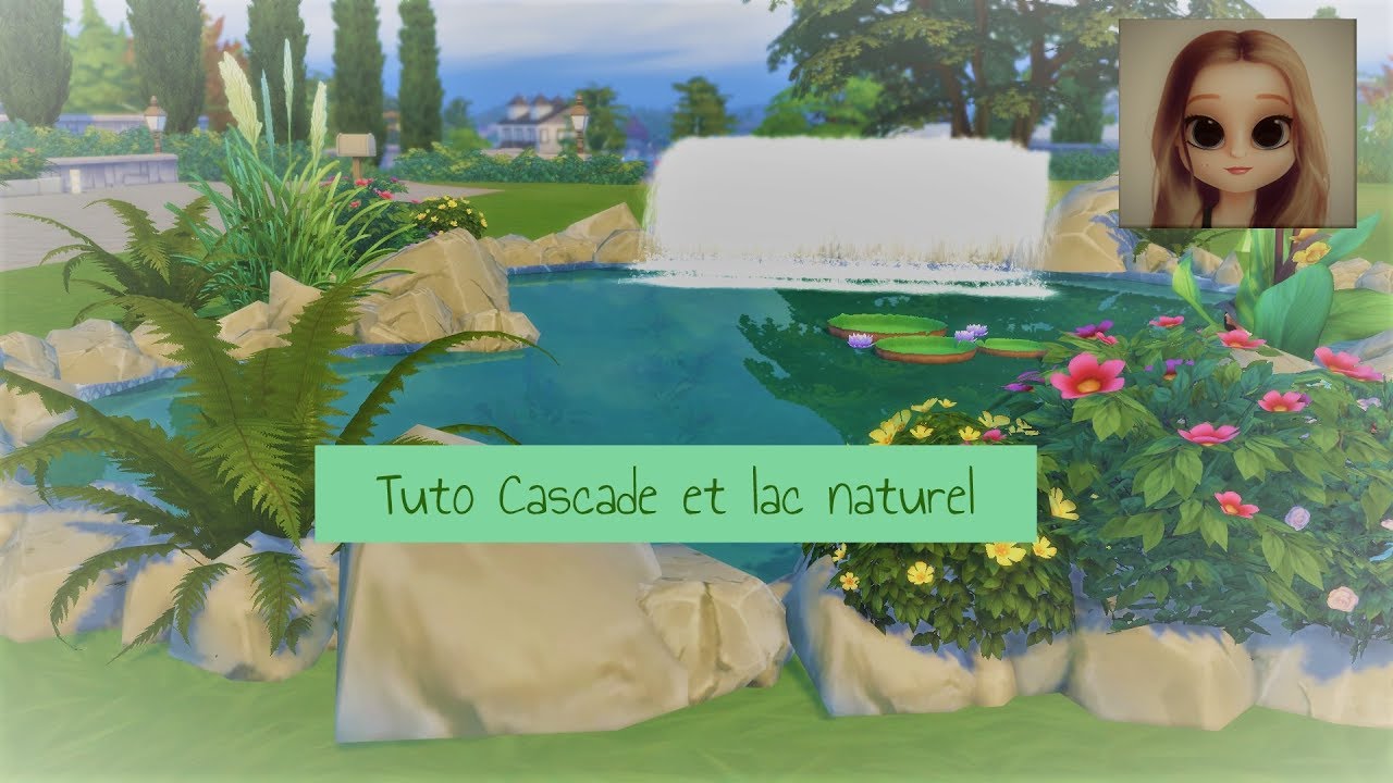 Tuto cascade et lac naturel Sims 4 - YouTube