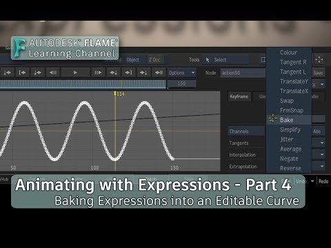 Animating with Expressions - P4 - Baking Expressions into an Editable Curve - Flame 2019.2