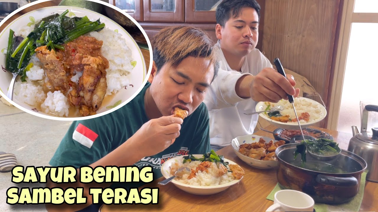 SAYUR BENING SAMBEL TERASI‼️ Masak bareng Mas Joko | bajidot tki Jepang - YouTube