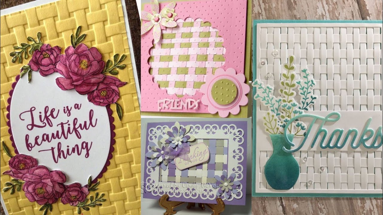Top unique handmade paper weaving styled cards designs ideas#Awesome ...