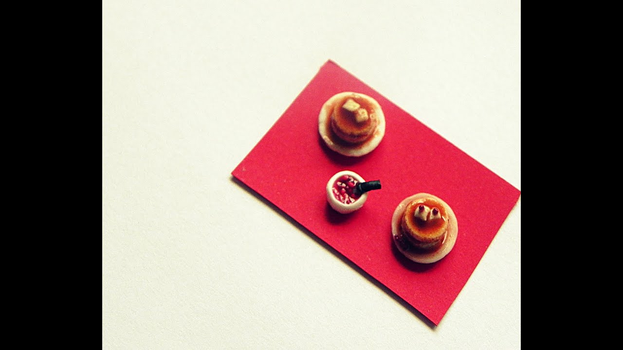 Miniature Pancakes Tutorial-Polymer Clay - YouTube