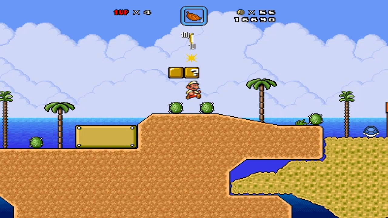 Super Mario Bros. X (SMBX) Custom Level - Sandy Serpentine Beach - YouTube