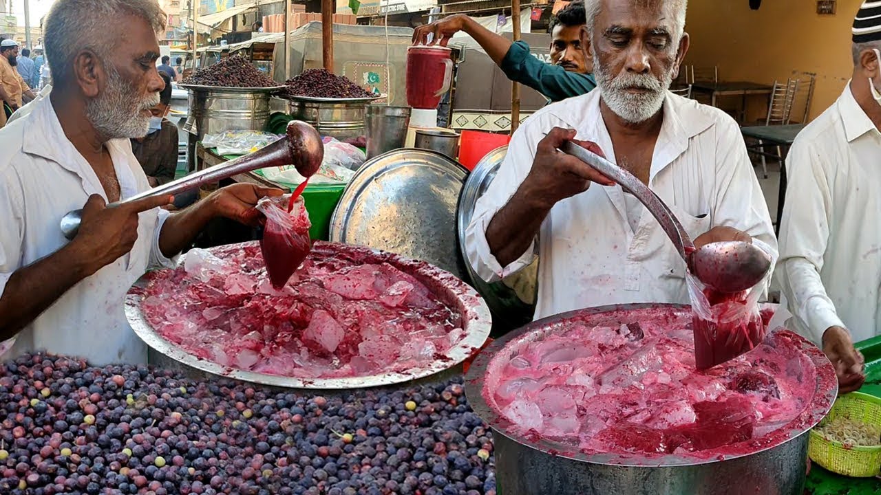 60+ Years Old Man Selling Falsa Juice | Refreshing Street Drink Phalsa ...