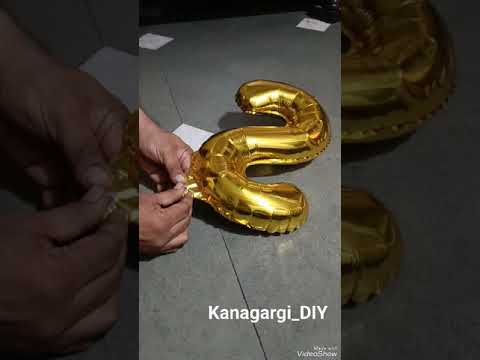 How to remove air from Happy Birthday Balloons#balloons#birthday#decoration#tube