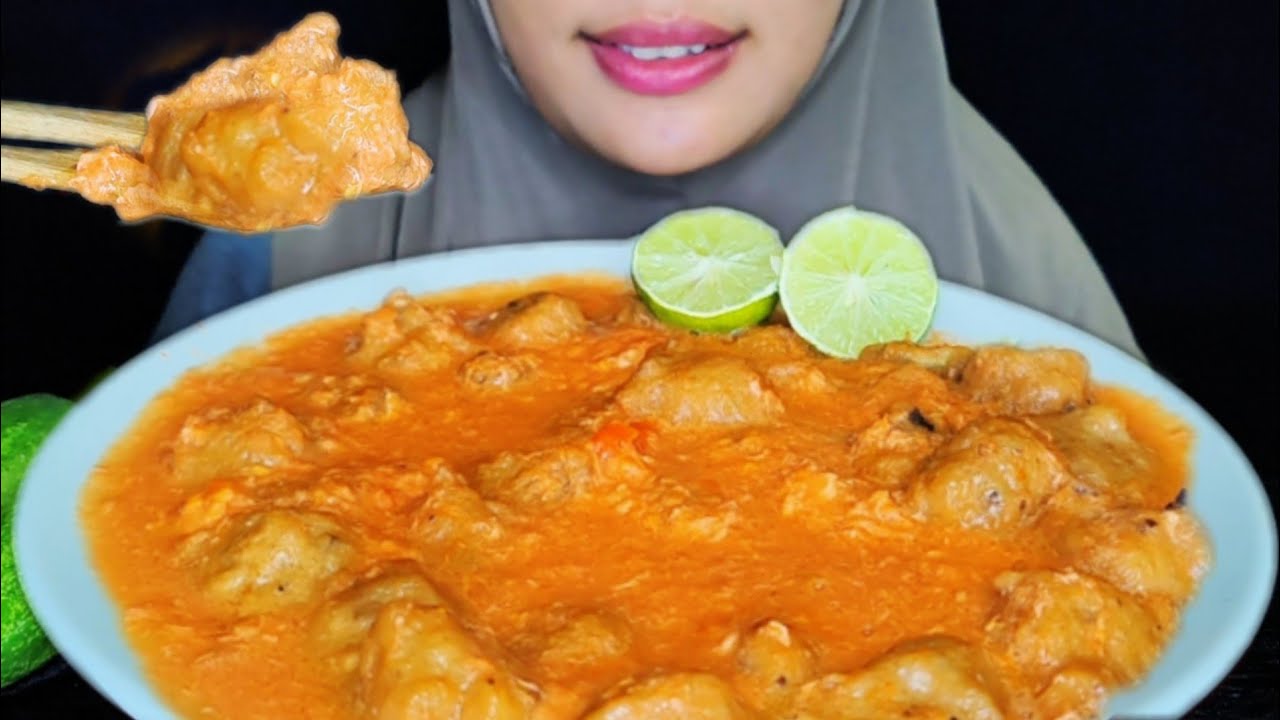 DELICIOUS BAKSO GRENJEL KUAH SEBLAK PEDAS | SPICY MEATBALLS | MUKBANG ...
