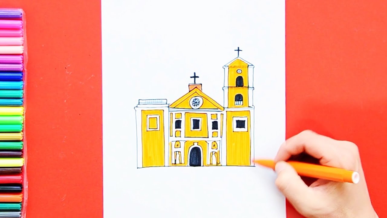 How to draw San Agustin Church, Manila - YouTube