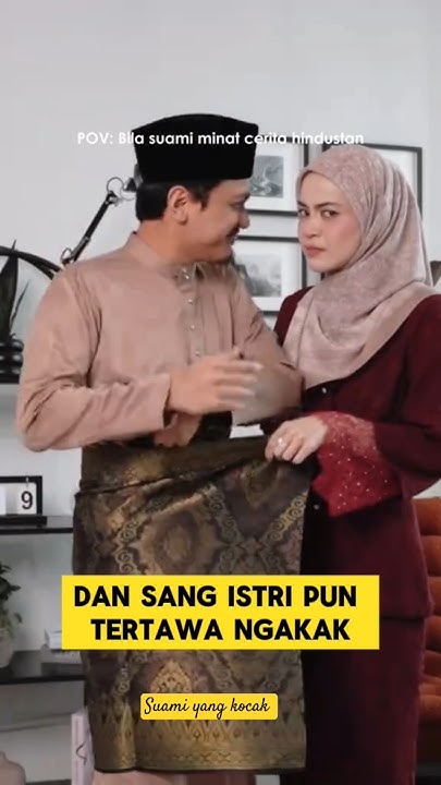momen lucu ketika istri bantuin suami pakai sarung bikin ngakak ‼️‼️ #ngakak #lucu #ketawa # ...