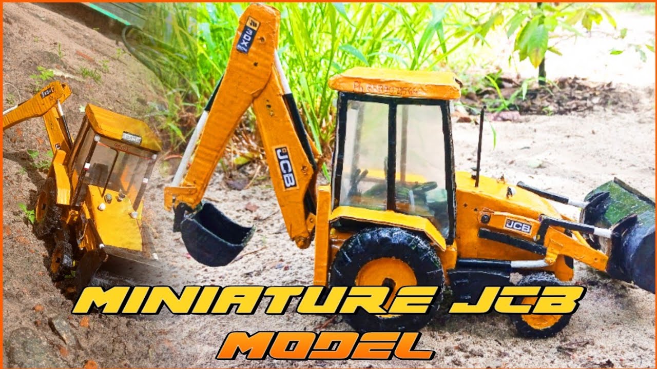 🧡 Miniature JCB 🧡(Backhoe loader) [KL 32 miniatures] - YouTube