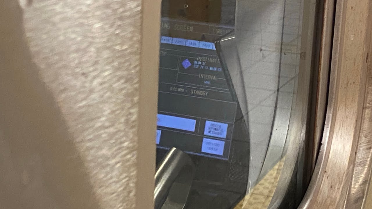 R188 7 train with new program and LCD display arriving at main st - YouTube