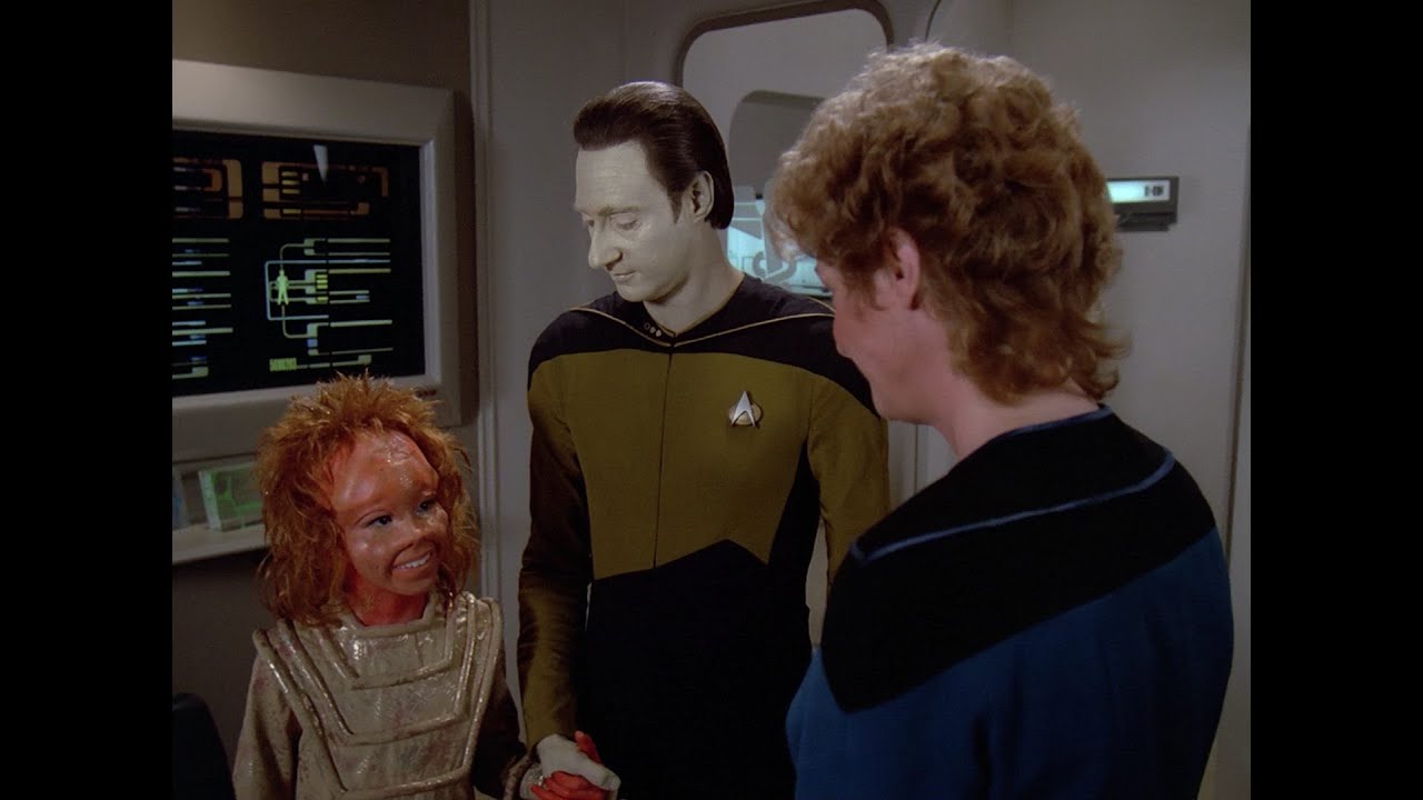 Star Trek TNG S2 EP 15 Pen Pals Reviewed Enterprise Crew are now the ...