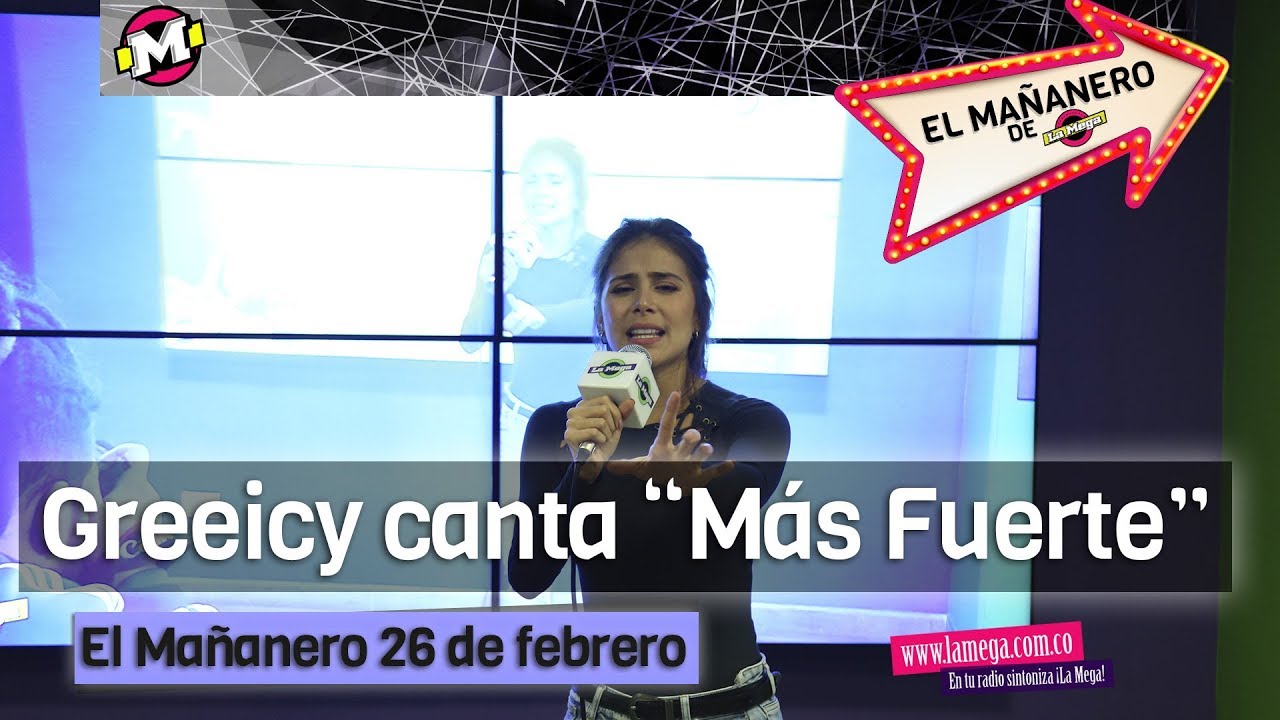 Greeicy Rendón canta en vivo "Más fuerte" su nueva canción / El ...