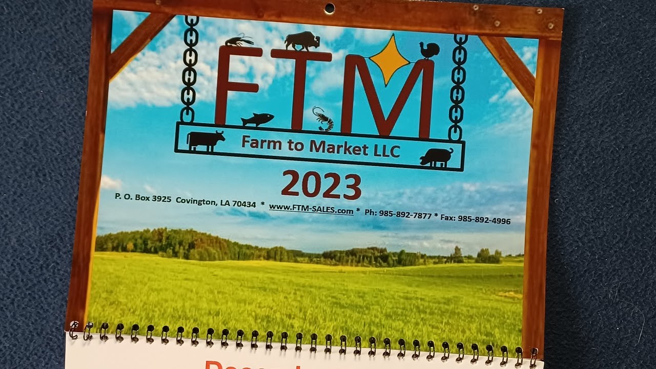 CALENDAR REVIEW: Farm to Market LLC 2023 Expandable Calendar. - YouTube