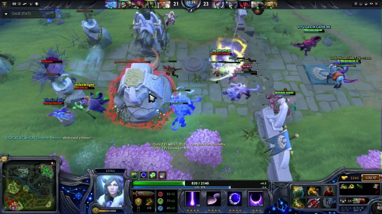 Dota 2 attack base - YouTube