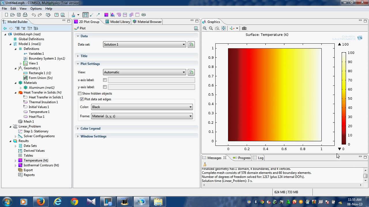 COMSOL 4.3b - Convergence Error Debugging - YouTube