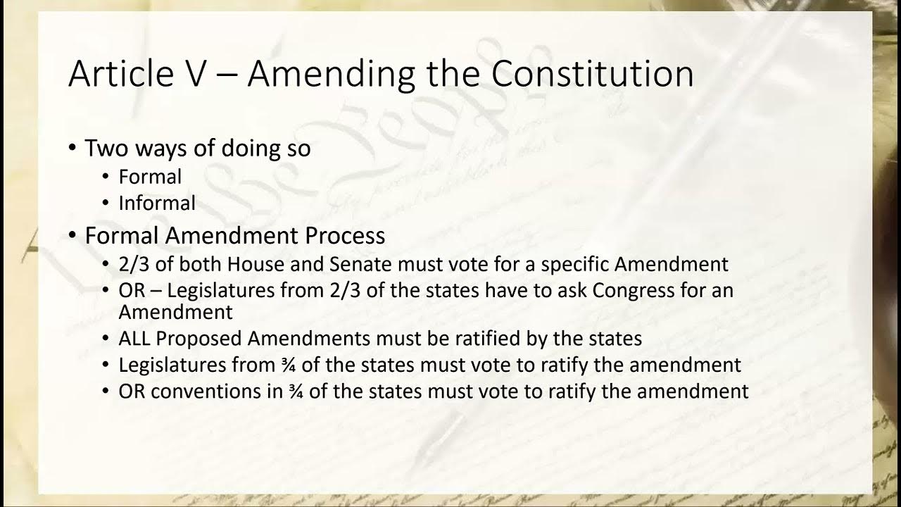 The Constitution Explained: Articles 4 7 - YouTube