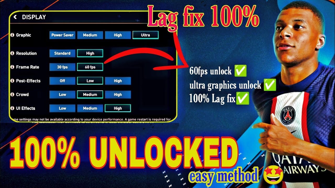 FIFA MOBILE 23 | Graphics Unlock 60Fps 🔥| Lag Free Gameplay | On Every ...