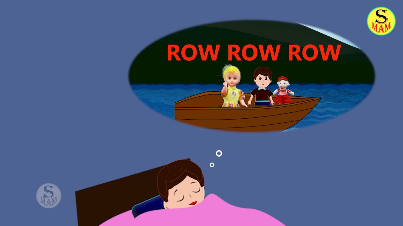 ROW ROW ......./Nursery rhymes/kindergarten animated rhymes for ...