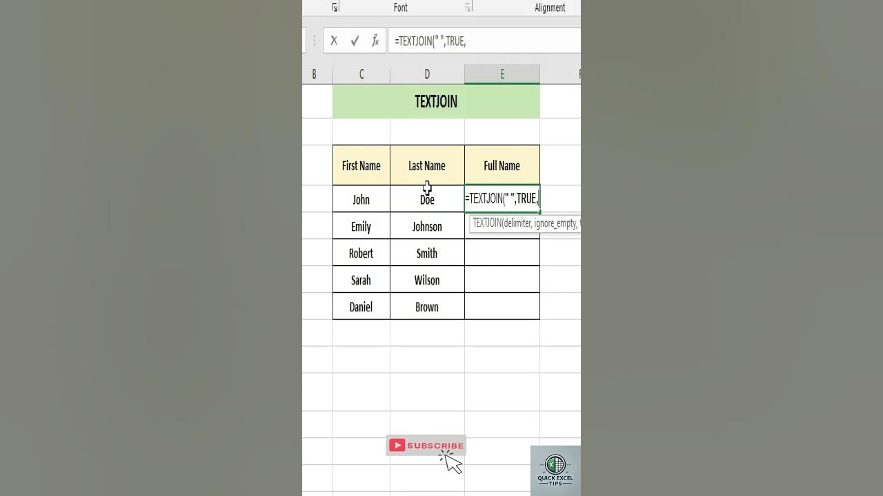 "TEXTJOIN in Excel | Easily Combine Text from Multiple Cells! 📝🔗" #excel#exceltips #shorts - YouTube