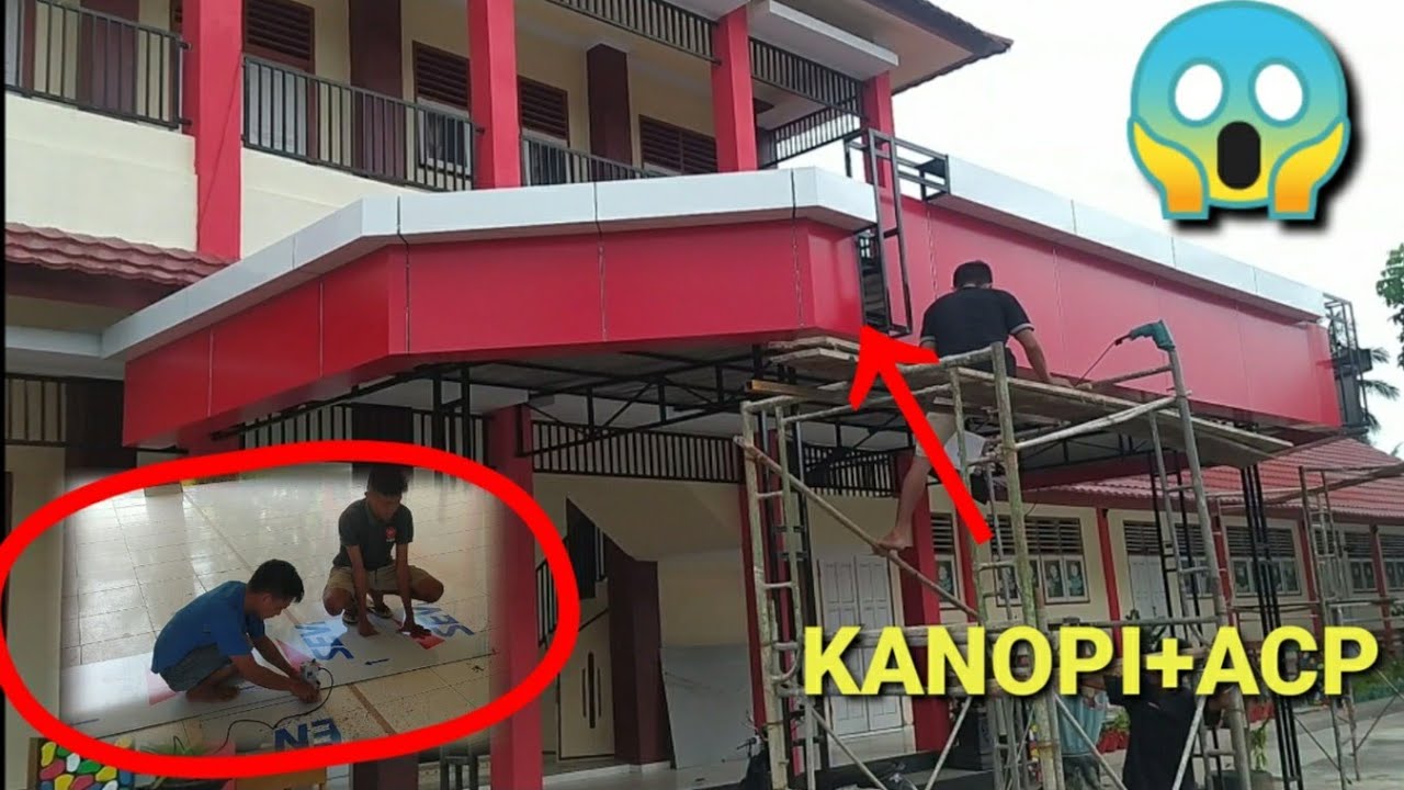 CARA PASANG ACP + KANOPI MINIMALIS/CARA PEMASANGAN KANOPI DAN ACP - YouTube