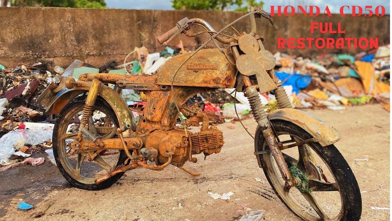 🚲 Incredible 55-Year-Old Motorcycle Restoration – Watch a 1970 HONDA ...
