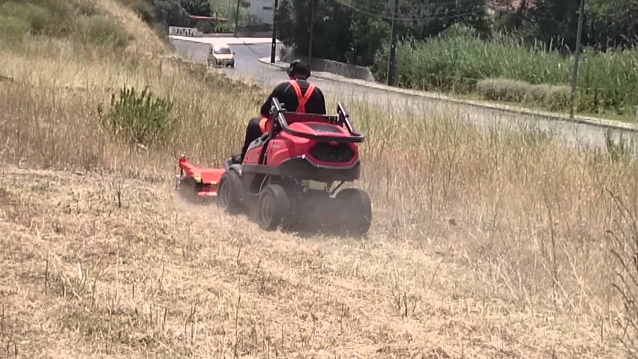 RIDER HUSQVARNA 525 Diesel a cortar mato - YouTube