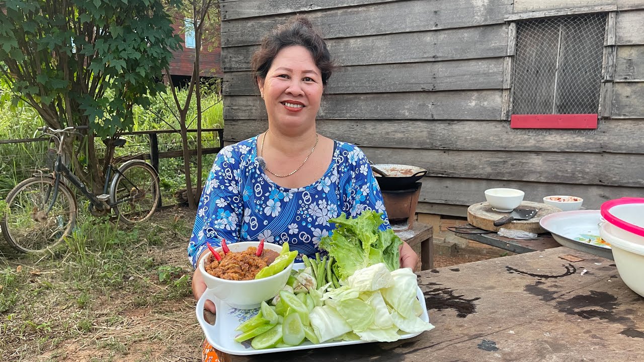 Make to be food with prahok Paste/Pork/cooking with home /for my yummy ...